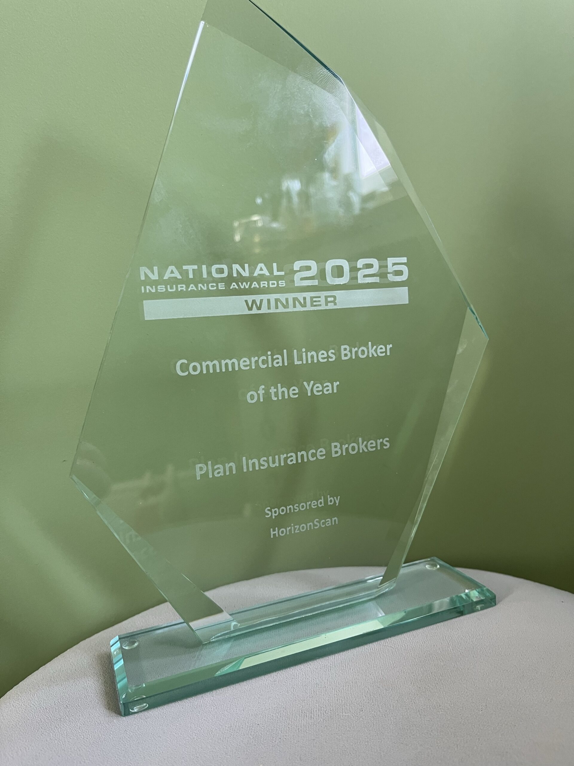 Plan Insurance Brokers Wins National Insurance Award 2025